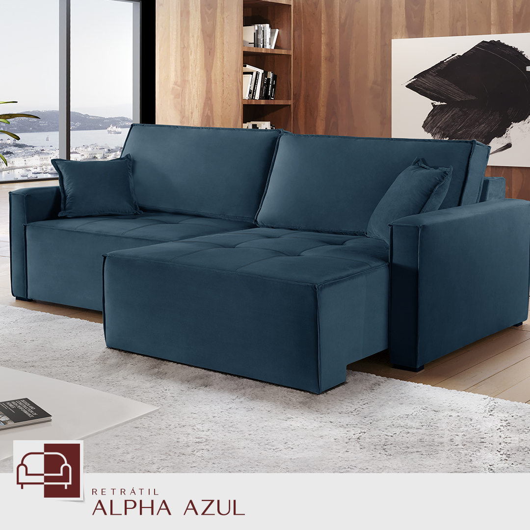 Sofá Retrátil Alpha Confortse